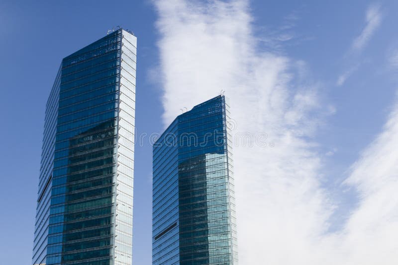 Beijing: Modern Glass Buildings Stock Image - Image of commercial ...