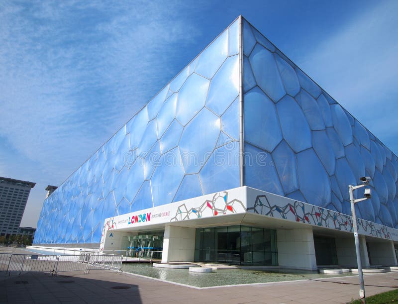 National Aquatics Center- Water Cube in Beijing Editorial Photo - Image ...