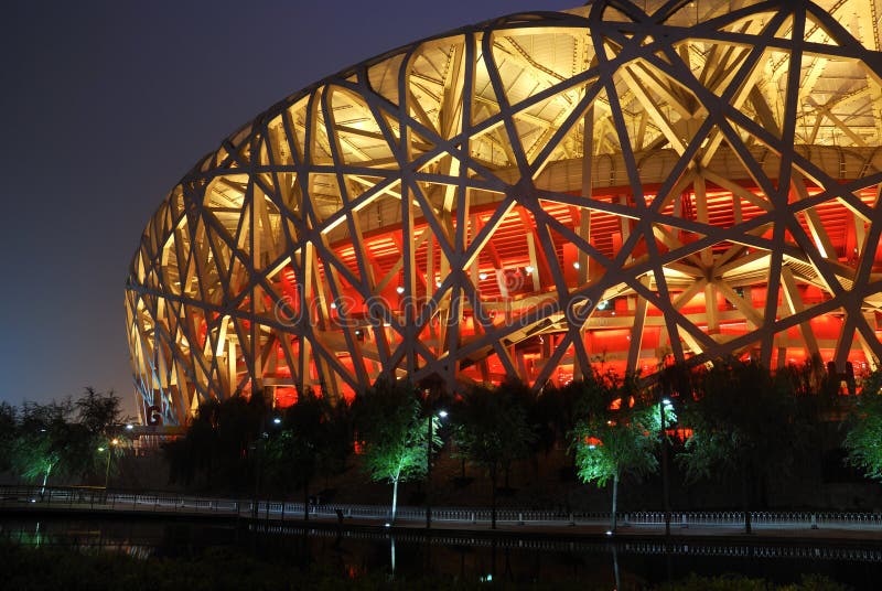 Beijing National Stadium editorial stock photo. Image of stadium - 17246568