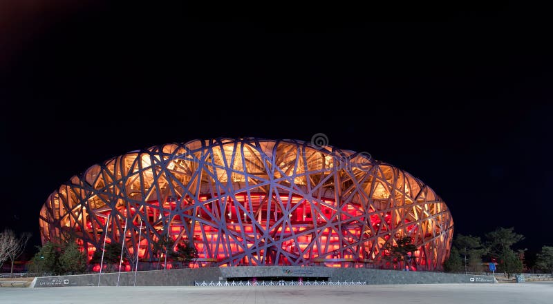 The Beijing National Stadium Editorial Stock Image - Image of national ...