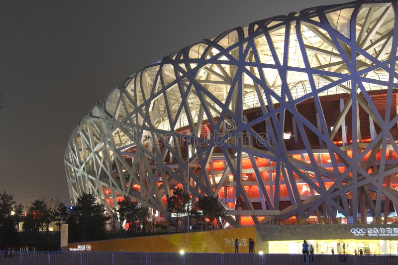 The Beijing National Stadium Editorial Stock Image - Image of stadium ...