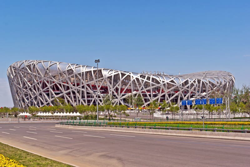 Beijing National Stadium Bird S Nest Editorial Image - Image of birds ...