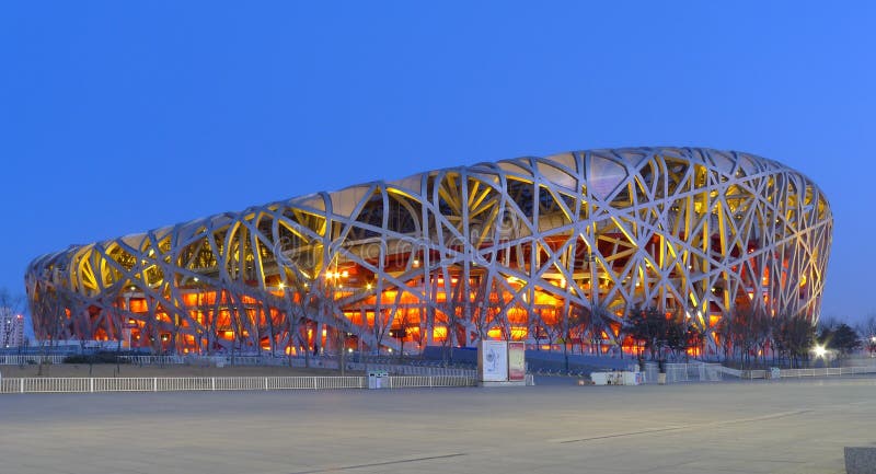 Beijing National Stadium Bird's Nest Editorial Stock Photo - Image ...