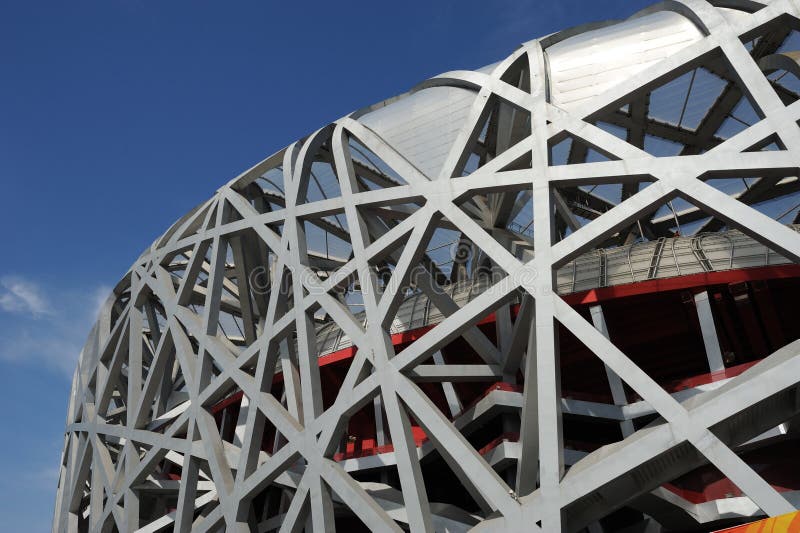 The Beijing National Stadium Under Blue Sky Editorial Stock Image ...