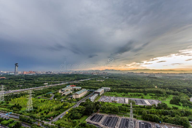 Beijing Olympic Forest Park Stock Photo - Image of famous, last: 43759832