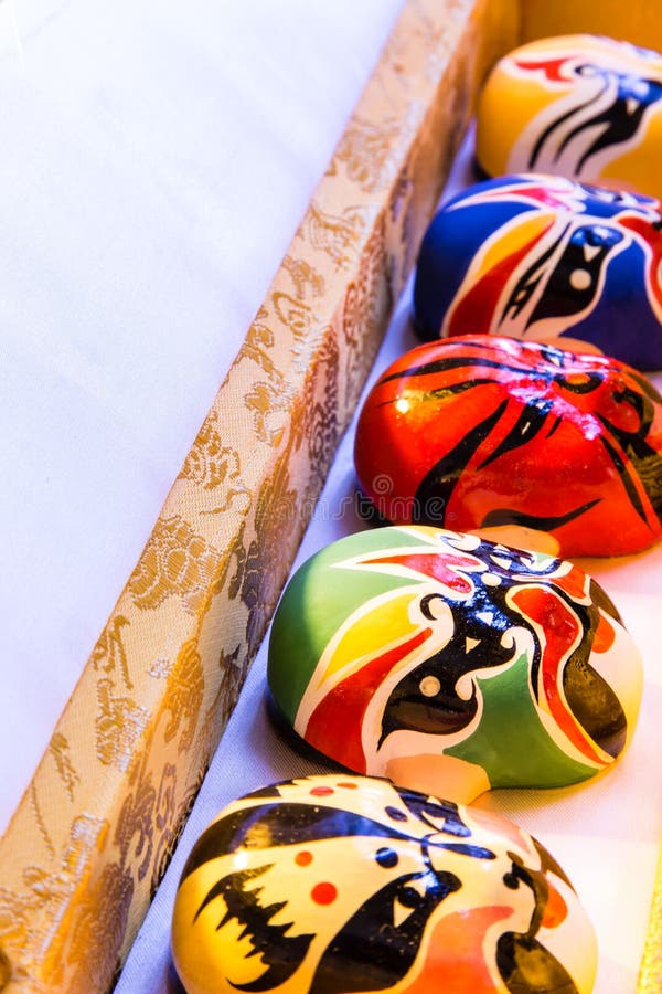 Beijing Opera Mask Toy Display Set Stock Photo - Image of culture ...