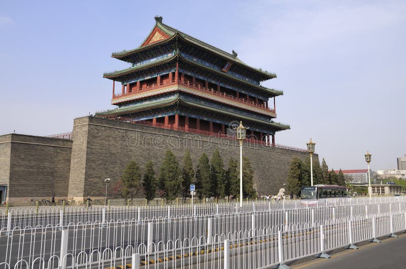 Beijing Gate Tower editorial stock photo. Image of door - 22628533