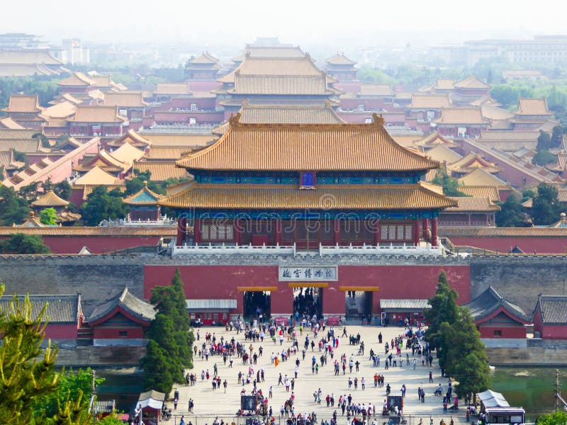 Cité interdite photo stock. Image du aérien, cheng, toits - 32490566