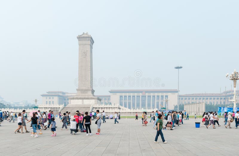 Beijing S Main Square - Tiananmen Editorial Stock Photo - Image of ...