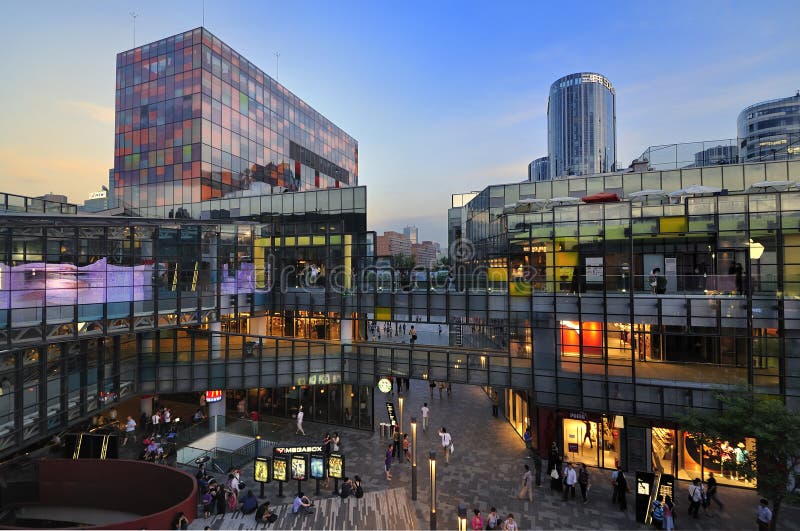 Beijing Shopping Mall Night Scenes Editorial Photo - Image of scenes ...