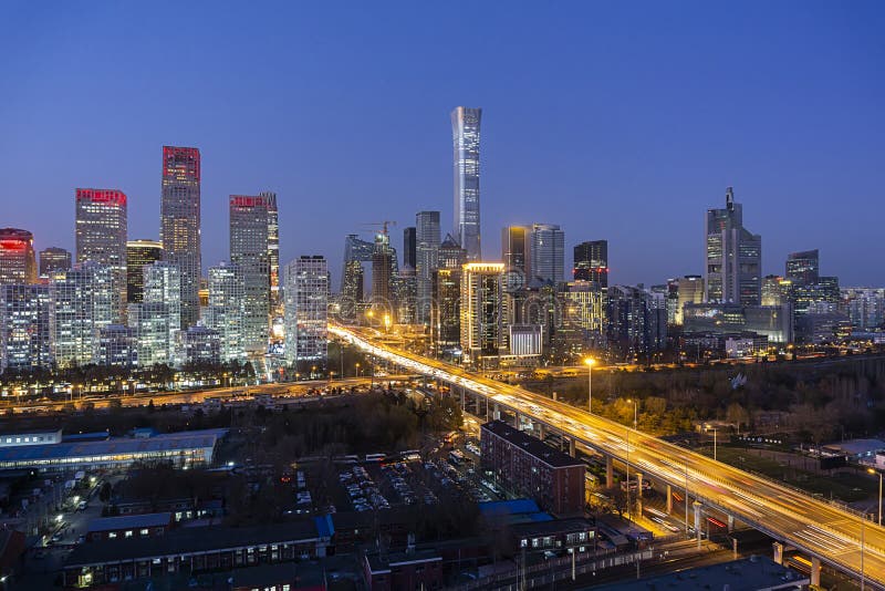 Beijing Skyline stock image. Image of japan, skyscrapers - 166271225