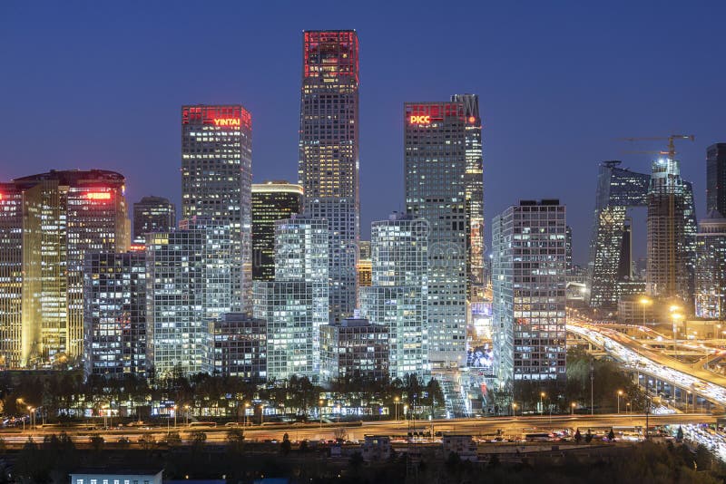 Beijing Skyline editorial photo. Image of building, travel - 166271261