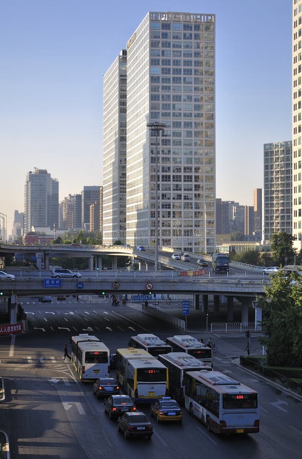 Beijing Skyline, CBD Building Editorial Photo - Image of construction ...
