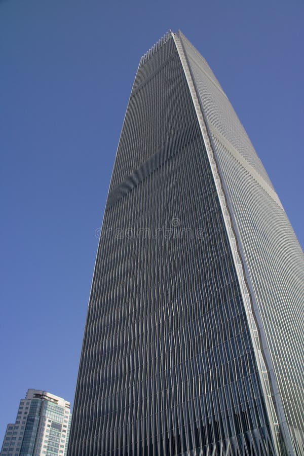 Beijing Skyscraper Guomao Beijing China Stock Image - Image of building ...