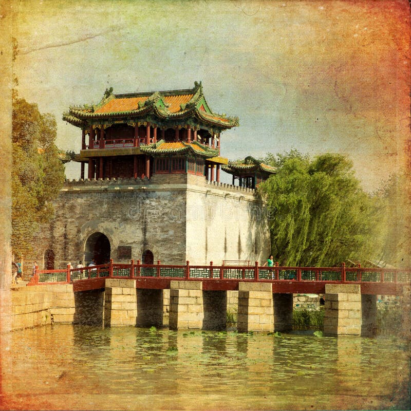 Beijing, Summer Palace stock photo. Image of pavilion - 37106578