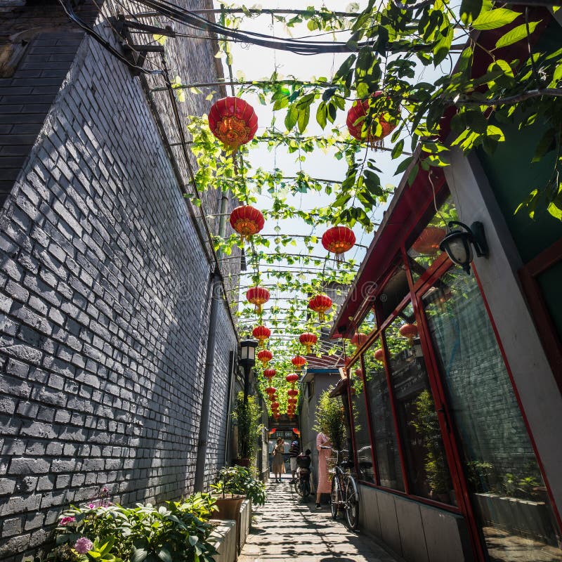 Beijing Traditional Architecture Design Elements Close-up Photo. Stock ...