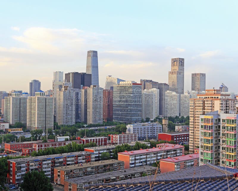Beijing urban landscape stock image. Image of culture - 42661067