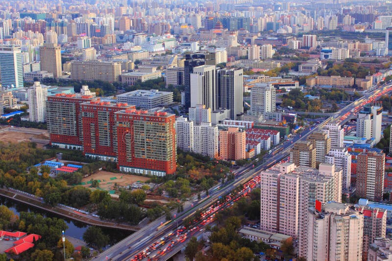 Beijing urban landscape stock image. Image of city, capital - 35768149
