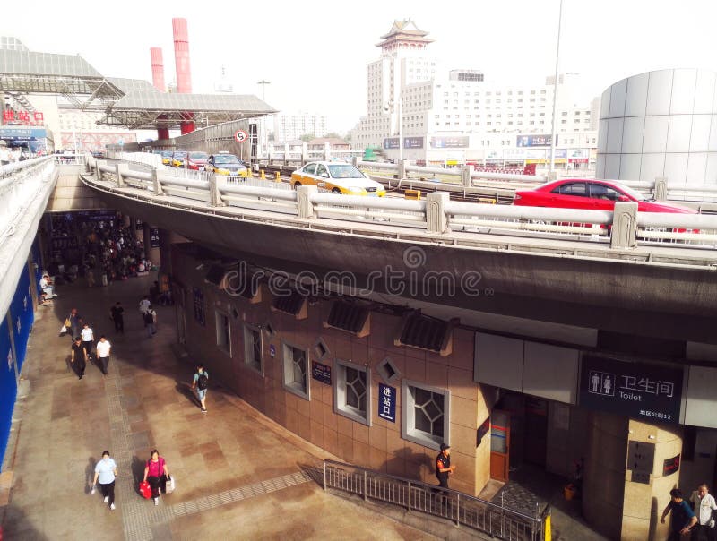 Beijing West Railway Station Editorial Stock Image - Image of ...