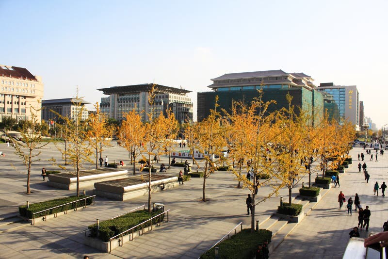 Beijing xidan editorial photo. Image of ethnicity, blue - 36633621