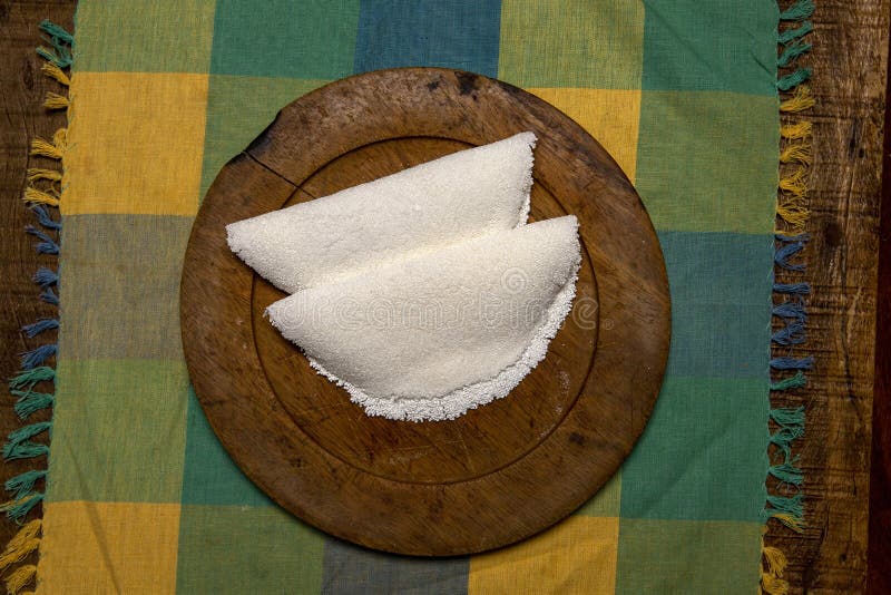Beiju of Tapioca, Brazilian Dish Based on Cassava Starch Stock Photo ...