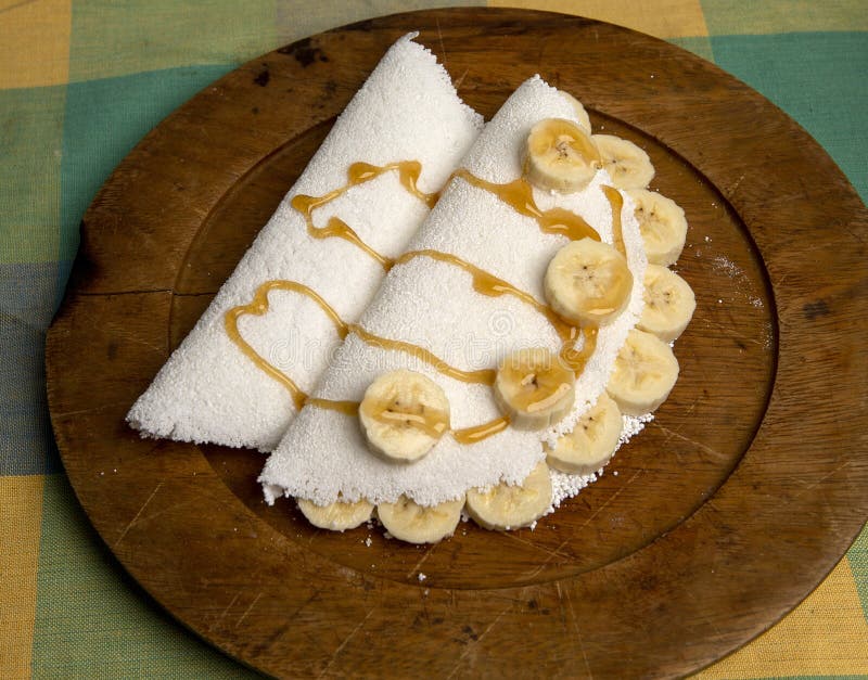 Beiju of Tapioca, Brazilian Dish Based on Cassava Starch Stock Photo ...