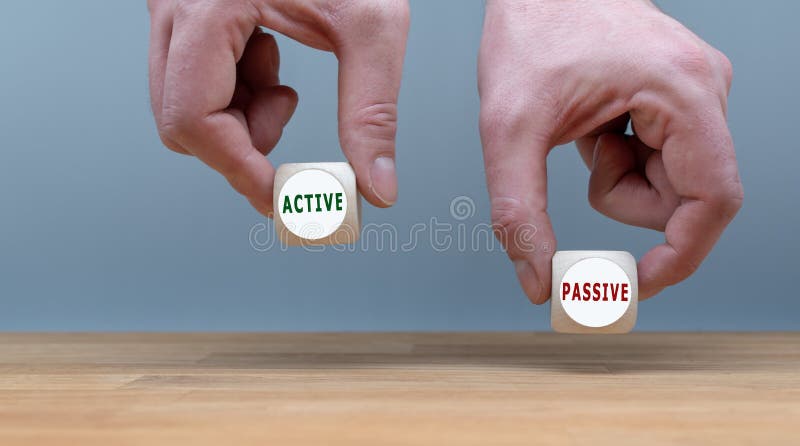 Being active or passive? stock image. Image of perspective - 146932645