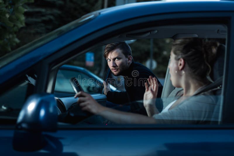 Being Afraid of Strange Man Stock Photo - Image of adult, threat: 59517148