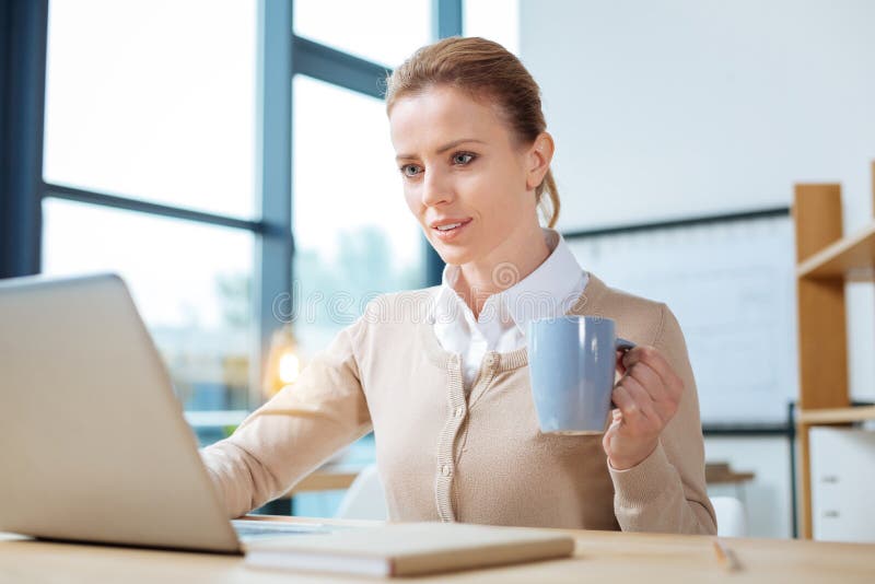 Busy Manager Preparing Significant Report Stock Image - Image of ...