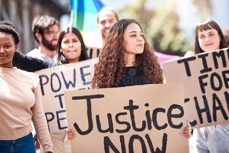 Being the Change we Want To See. a Group of Young People Protesting ...