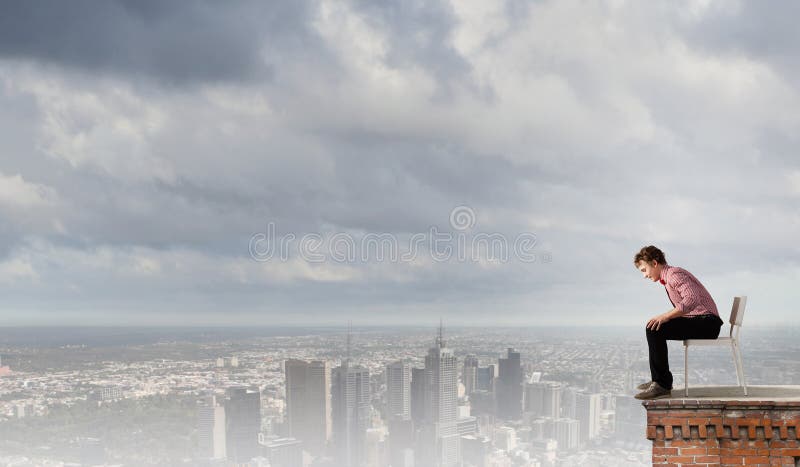 Being in despair stock image. Image of human, sitting - 56333603