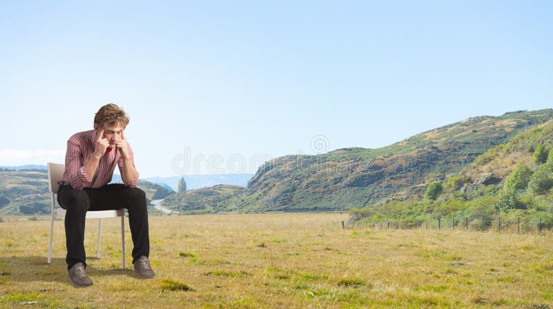 Being in despair stock image. Image of stressed, sitting - 57780115