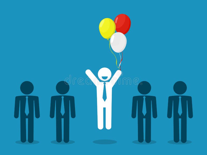 Being Different and Outstanding Creates Success. Vector Stock Vector ...