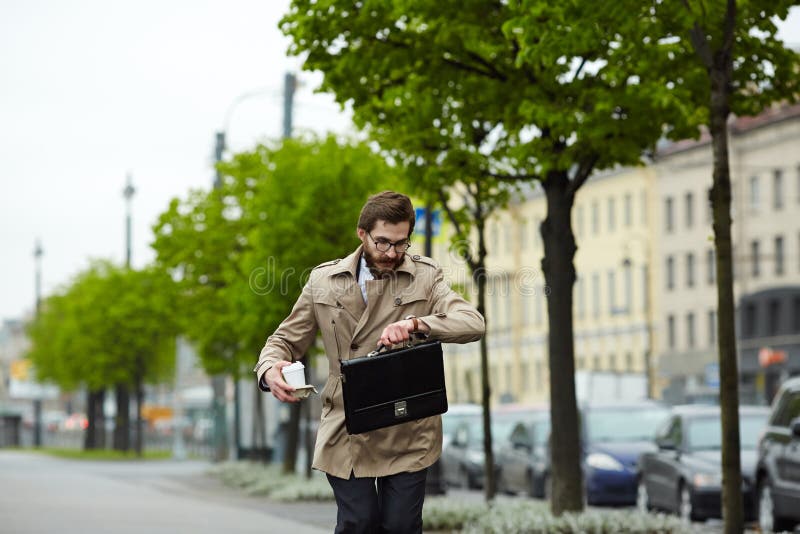 Being late stock photo. Image of employee, street, entrepreneur - 97170016