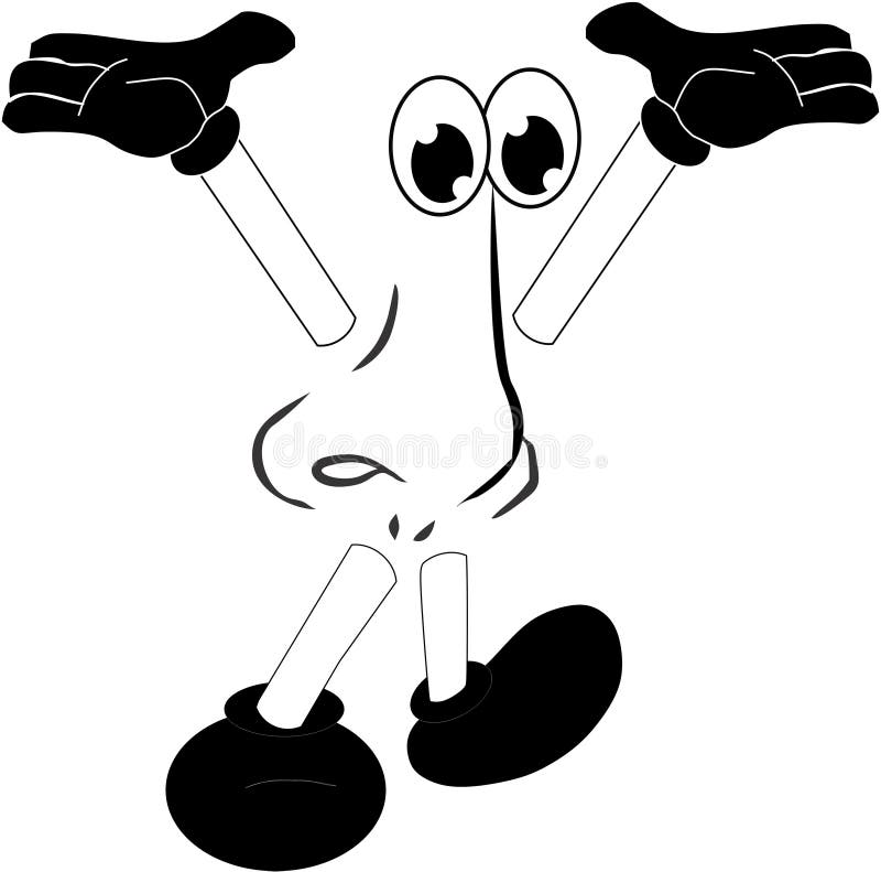 Being Nosey stock vector. Illustration of busybody, sniffer - 24928665