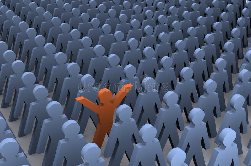 Being Noticed stock illustration. Illustration of friendship - 4471214