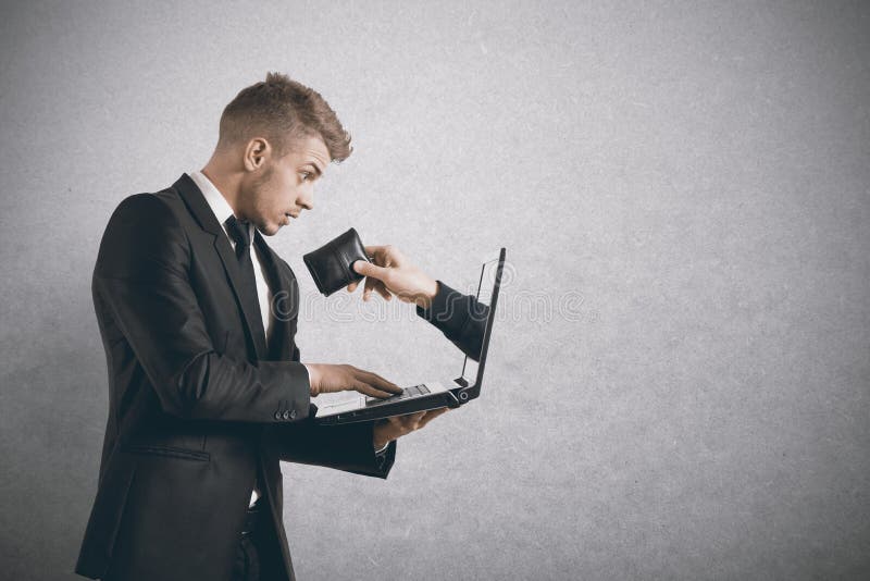 Being robbed by a scam stock image. Image of hack, concept - 29038351