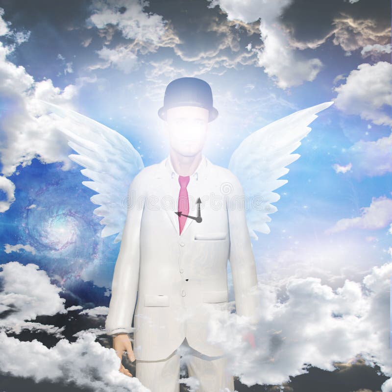 Being Whose Face is Hidden in Light Stock Illustration - Illustration ...