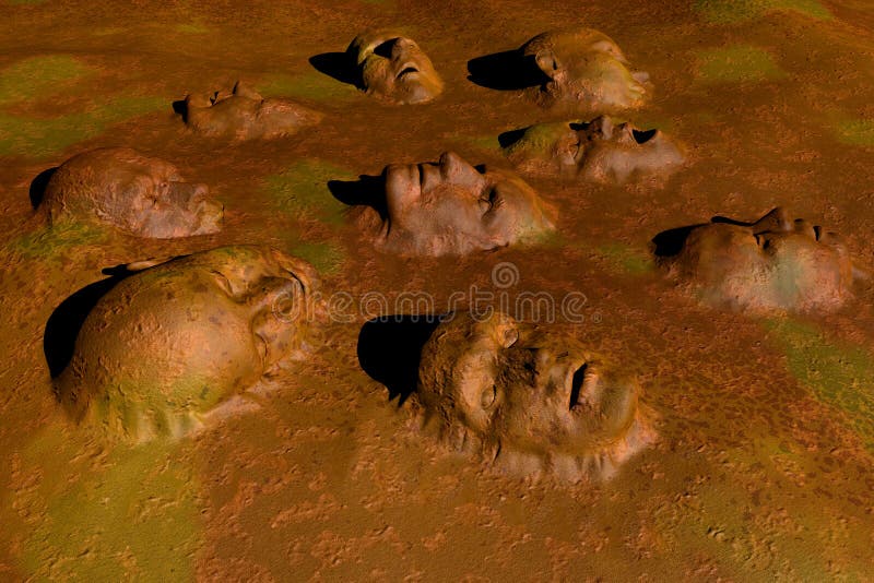 Beings Immersed in Absolute Stock Illustration - Illustration of ...