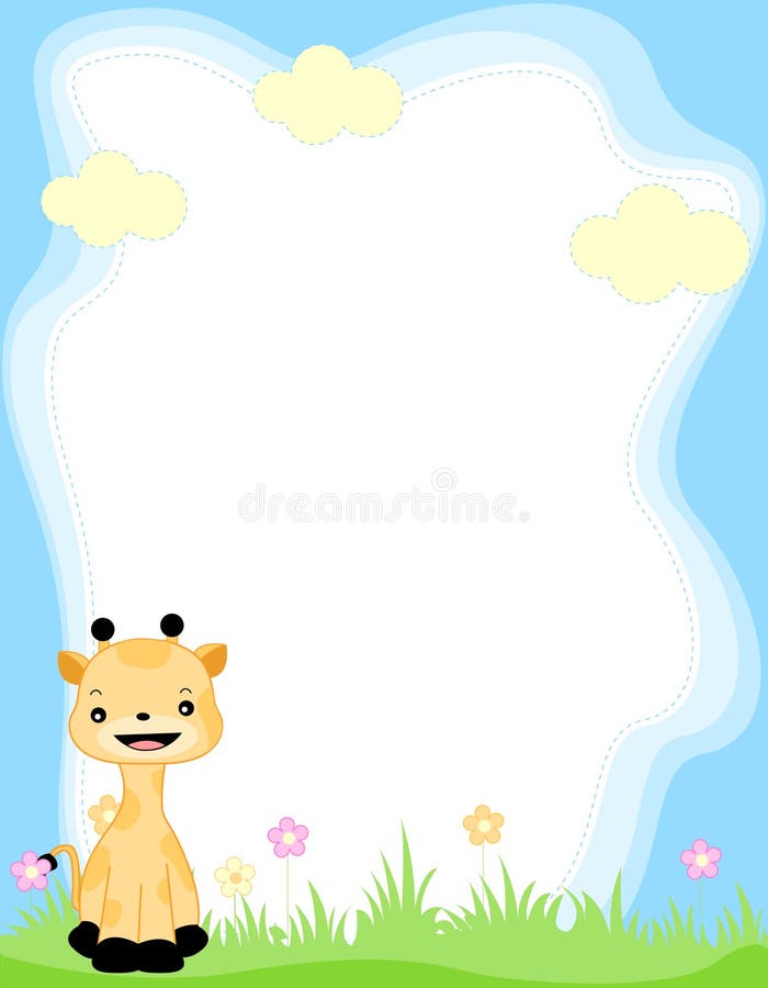 Beira animal ilustração do vetor. Ilustração de nuvens - 9975855