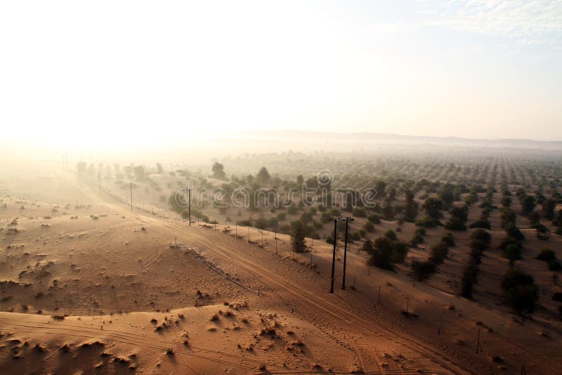A beira do deserto nos UAE imagem de stock. Imagem de deserto - 42753535