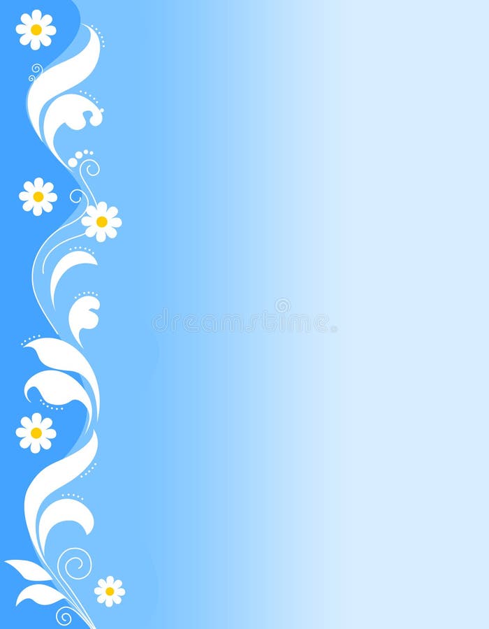 Beira floral - azul ilustração do vetor. Ilustração de arte - 14595240