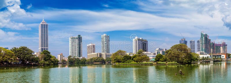 Beira lake in Colombo stock image. Image of center, landmark - 235295343