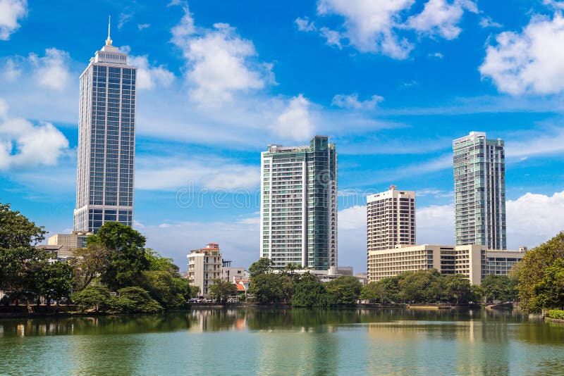 Beira lake in Colombo stock image. Image of center, landmark - 235295343