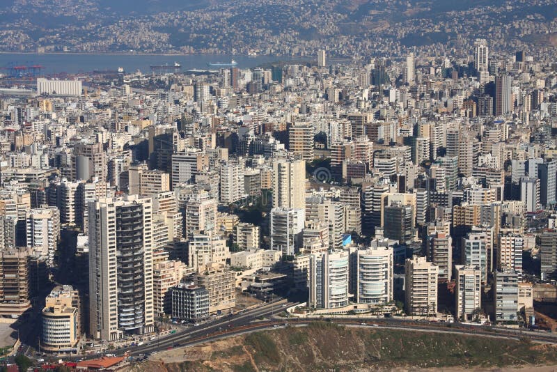 Straten Van Beiroet Van De Binnenstad (Libanon) Stock Afbeelding ...