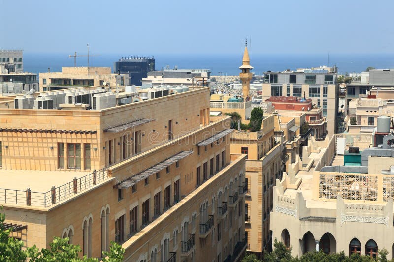 Beiroet Van De Binnenstad in De Zomer Stock Foto - Image of libanon ...