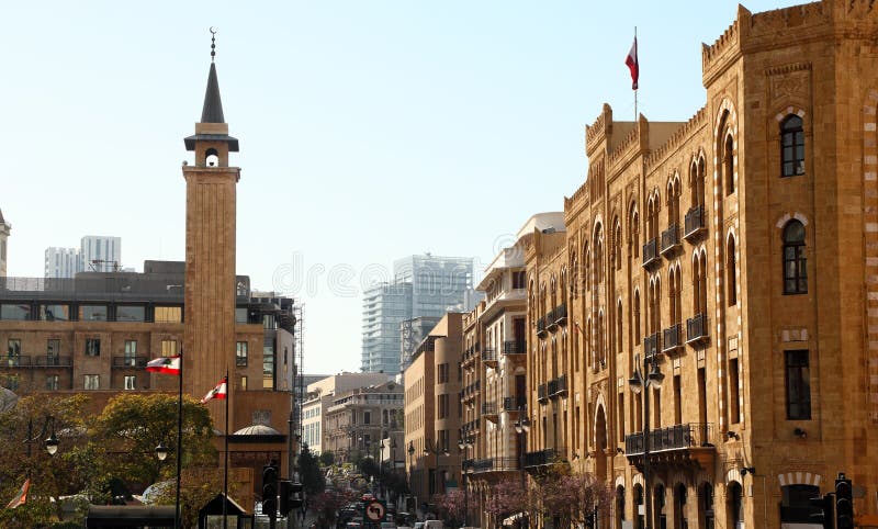 Streets of Downtown Beirut (Lebanon) Stock Image - Image of downtown ...