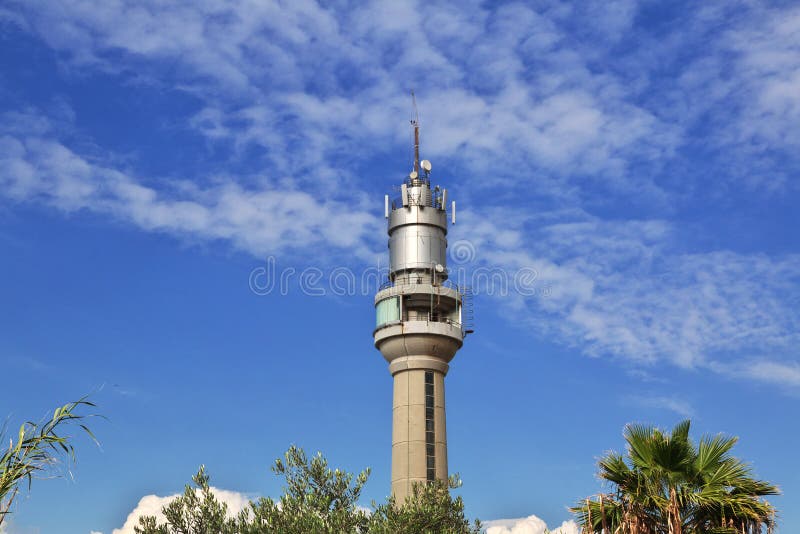 Beirut, Lebanon - 30 Dec 2017. the Lighthouse on Waterfront of Beirut ...
