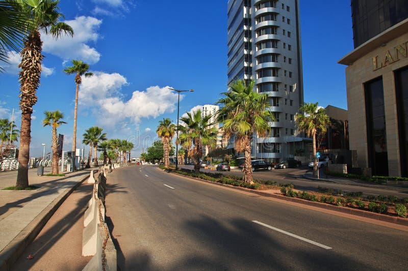 Beirut, Lebanon - 30 Dec 2017. the Waterfront of Beirut, Lebanon ...