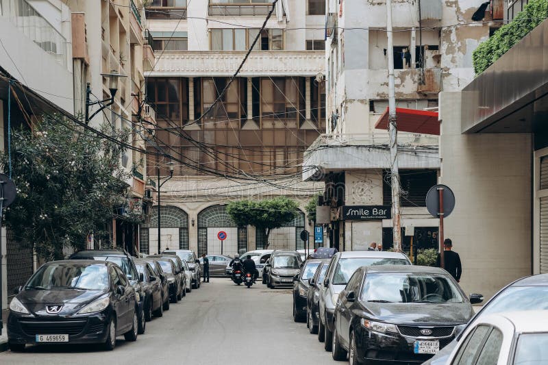 Old Authentic Facades and Buildings in Beirut Editorial Stock Image ...